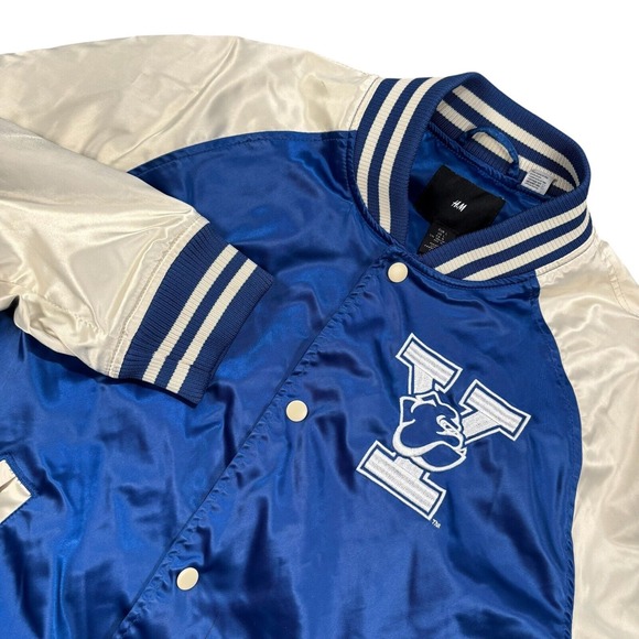 H&M | Jackets & Coats | Hm Yale University Satin Varsity Bomber Jacket ...